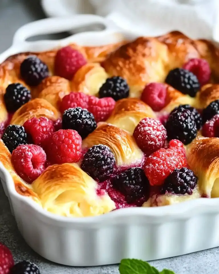 Berry Croissant Bake - Recipes by Zoey