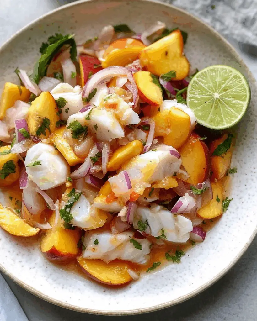 Peach Ceviche