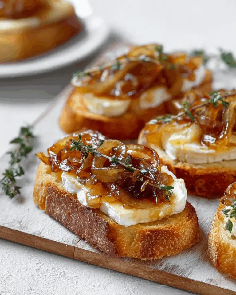Caramelized Onion & Brie Toast on Sourdough
