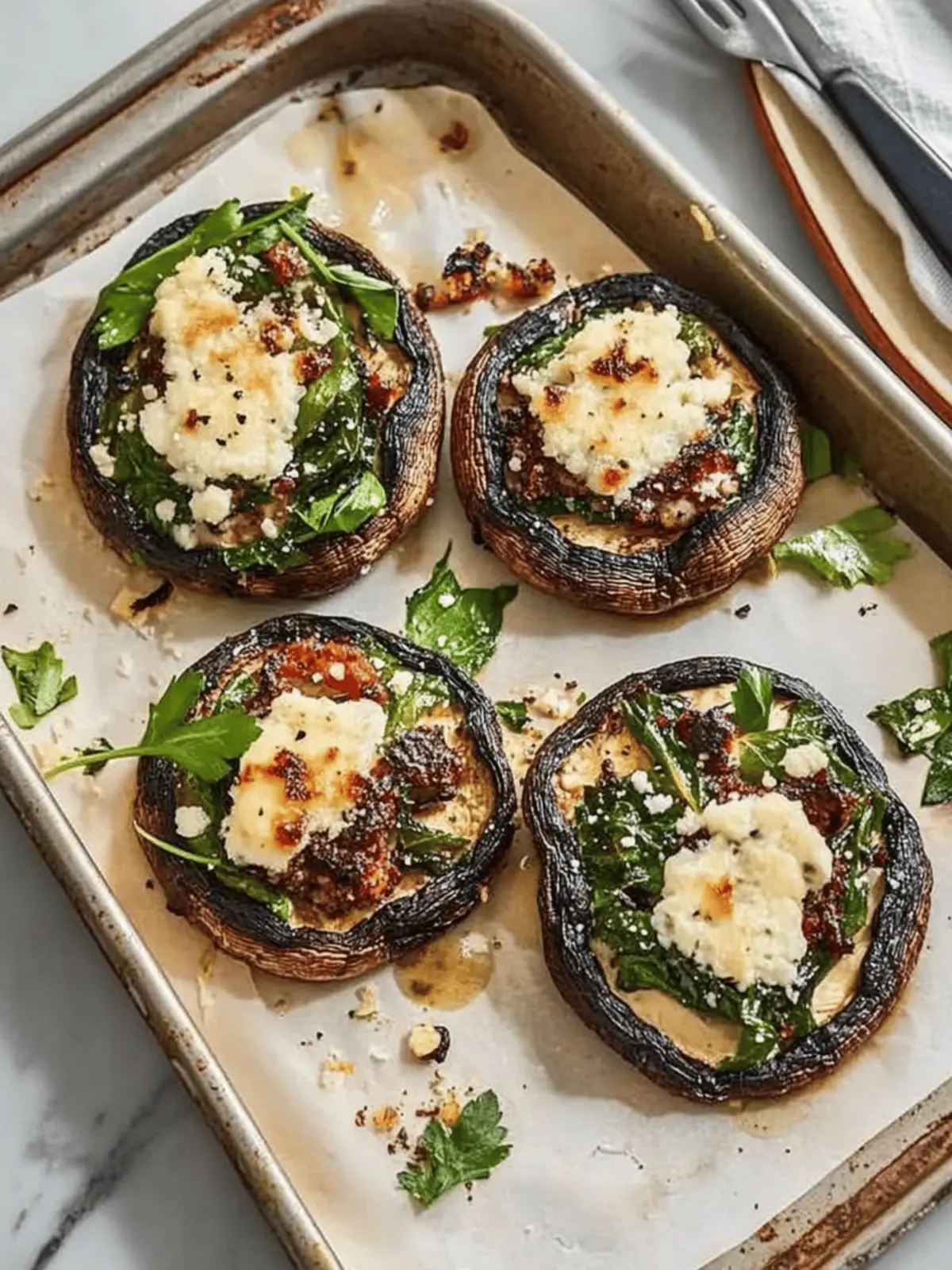 Irresistible Stuffed Portobello Mushrooms Recipe