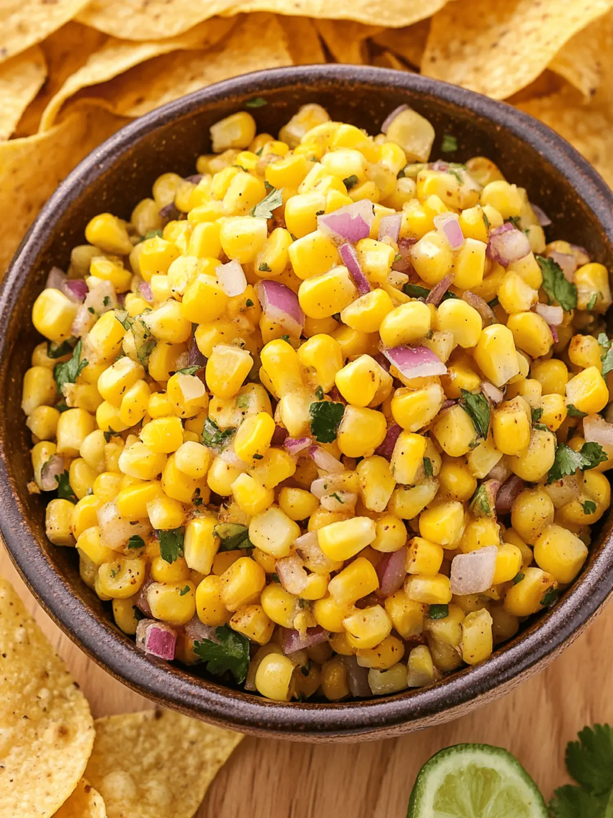 Irresistible Roasted Chili Corn Salsa (Chipotle Copycat)